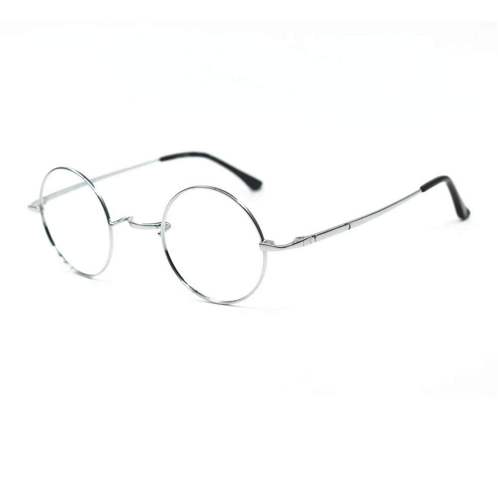 Очки круглые титановые BETSION, серебро, 44mm