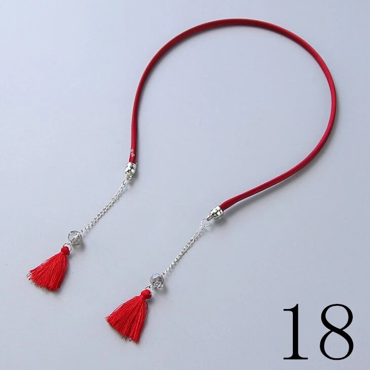 Ободок Красный с кисточками, Color: 18