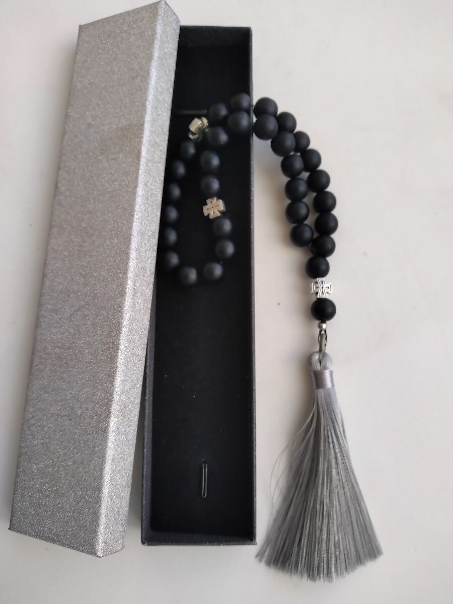 Четки в машину из натуральных камней православные ручная работа