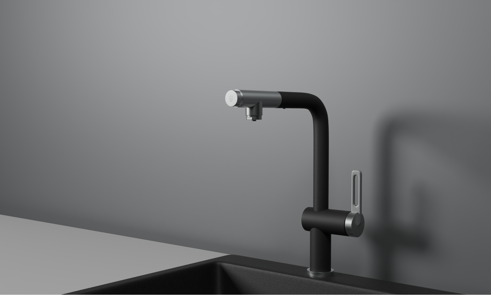 Смеситель для кухонной мойки GRANULA GRANULA 8169, шварц