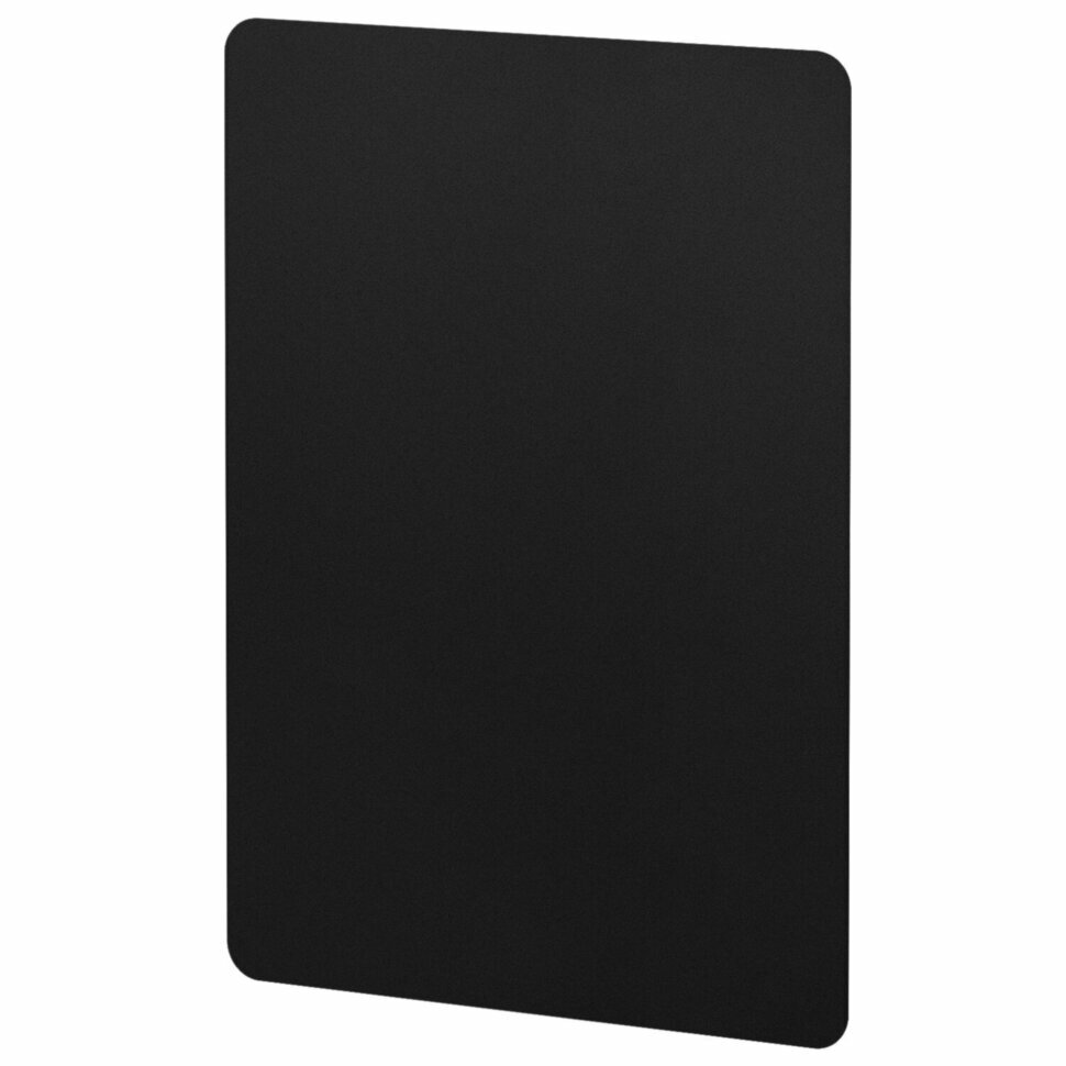 Табличка меловая А4 (21x29,7 см), комплект 10 штук, пластиковая, черная, BRAUBERG, 291300, 291300