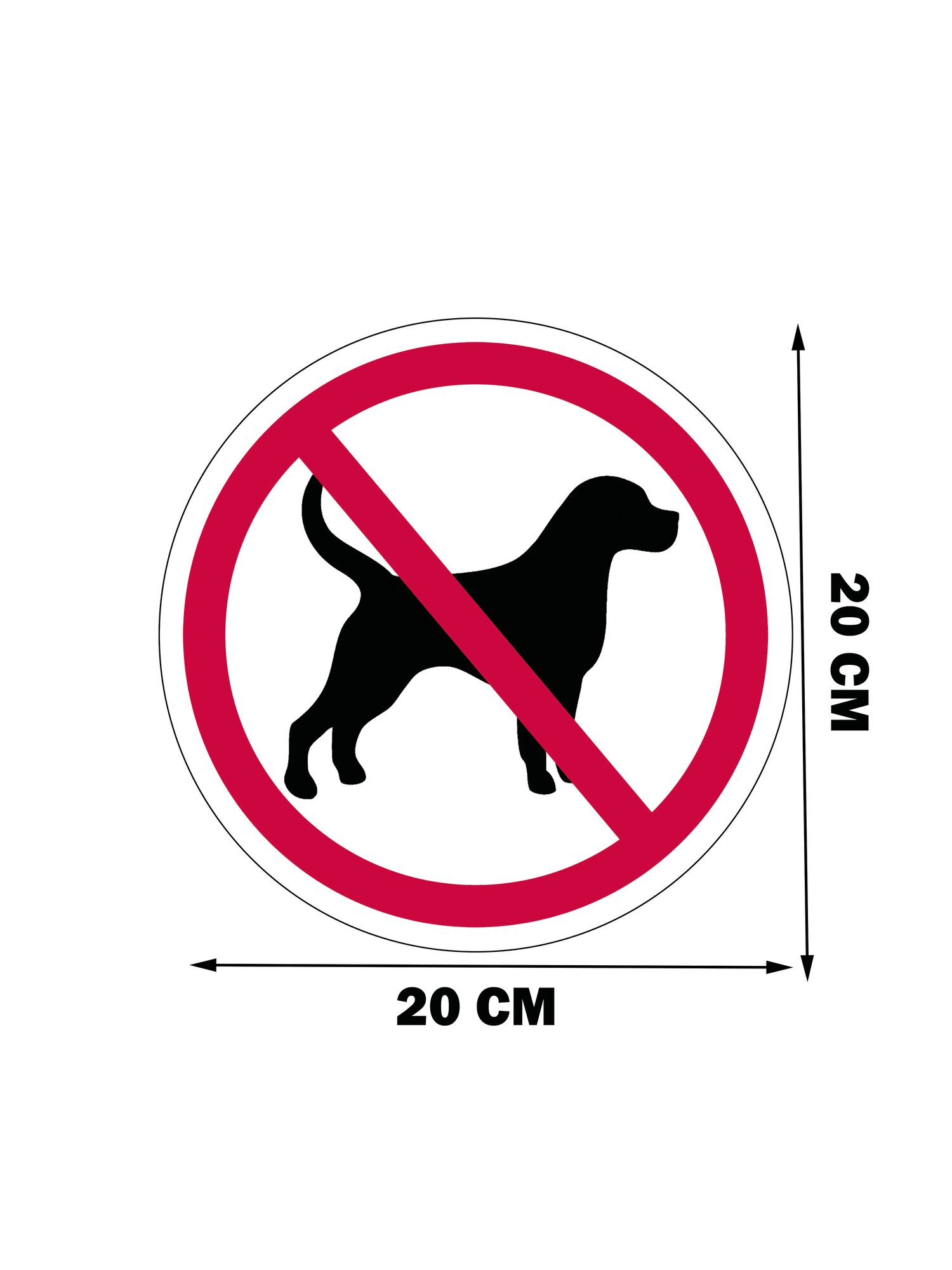 Табличка ПВХ "С Животными Вход Воспрещён"