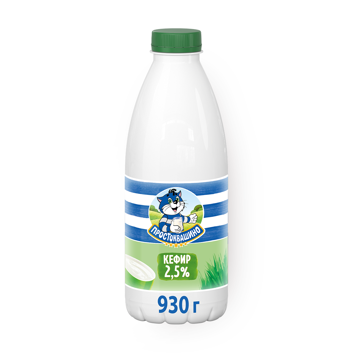 Кефир "Простоквашино", 2,5%, из коровьего молока, без ГМО, 930 мл