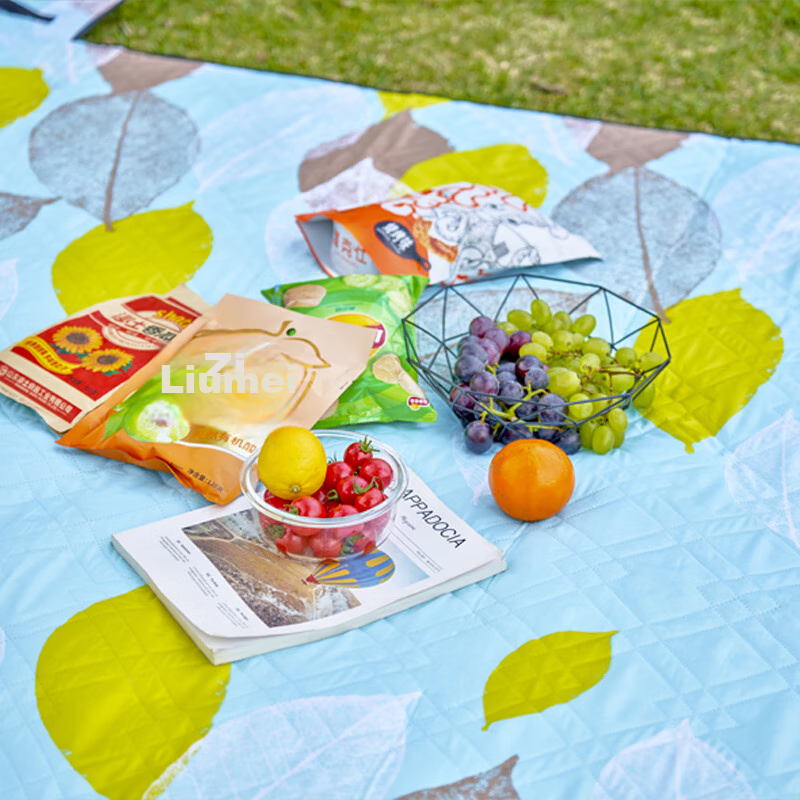 JD Jingzao Outdoor Picnic Mat, Park Tent Moisture-Proof Mat, Ultrasonic Machine-Washable Floor Mat, Dawn Color 200*200cm