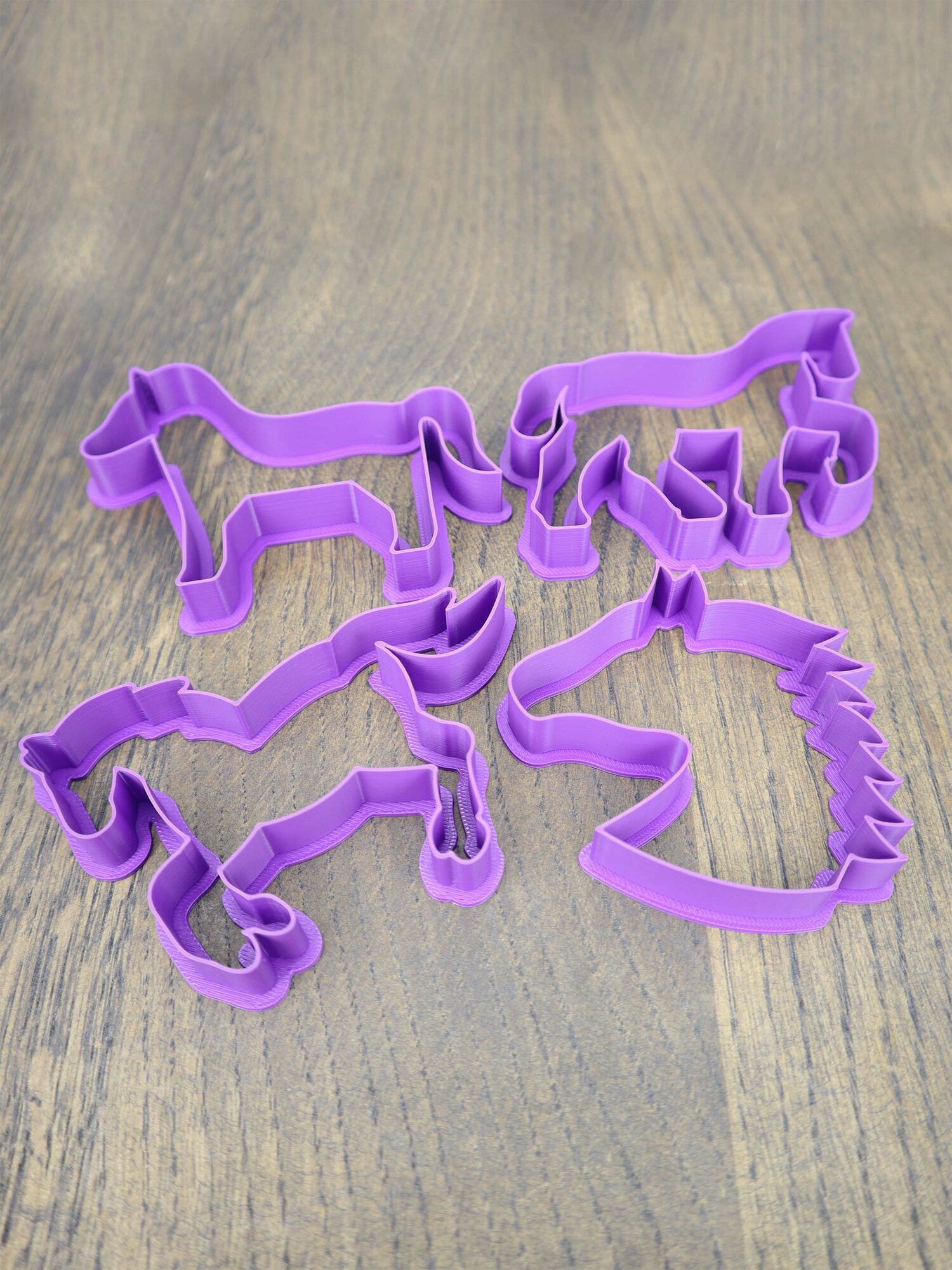 Форма для вырубки теста, вырубки пряников, лошади, 4 шт