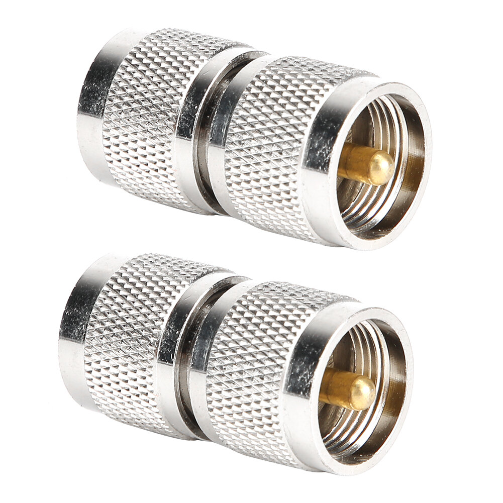 2pcs PL259 UHF Мужчина для подключения разъем RF Coaxial Coax Adapter