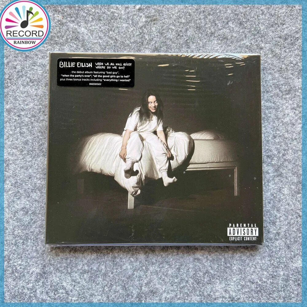 Billie Eilish When We All Fall Asleep Deluxe Edition 17 tracks CD Совершенно новый Запечатанный Альбом