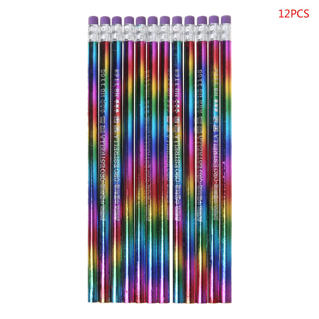 12 радужных лазерных карандашей