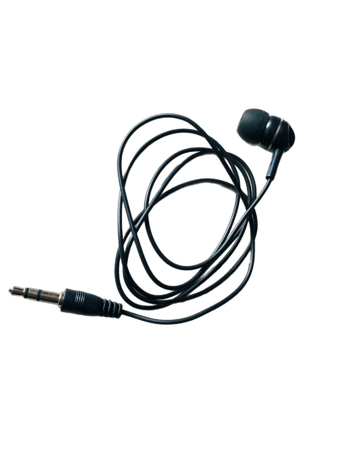 3.5mm in Ear Single-Side Earphones Mono Earbud Corded Headsets Headphone Single Side for MP3 MP4 Mobile Phones Notebook