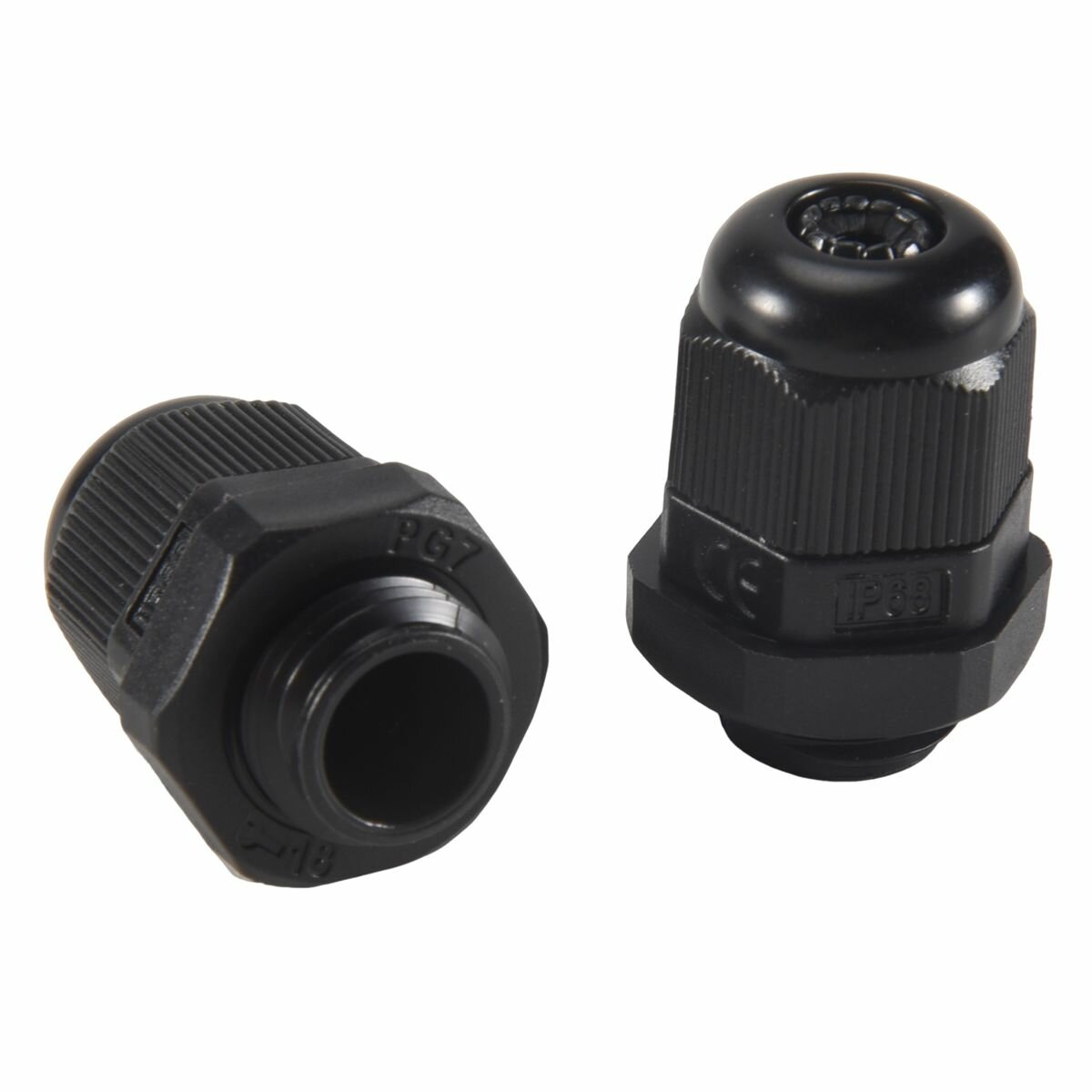 30 шт. PG7 водонепроницаемый соединительный сальник черного цвета для кабеля диаметром 4-7 мм