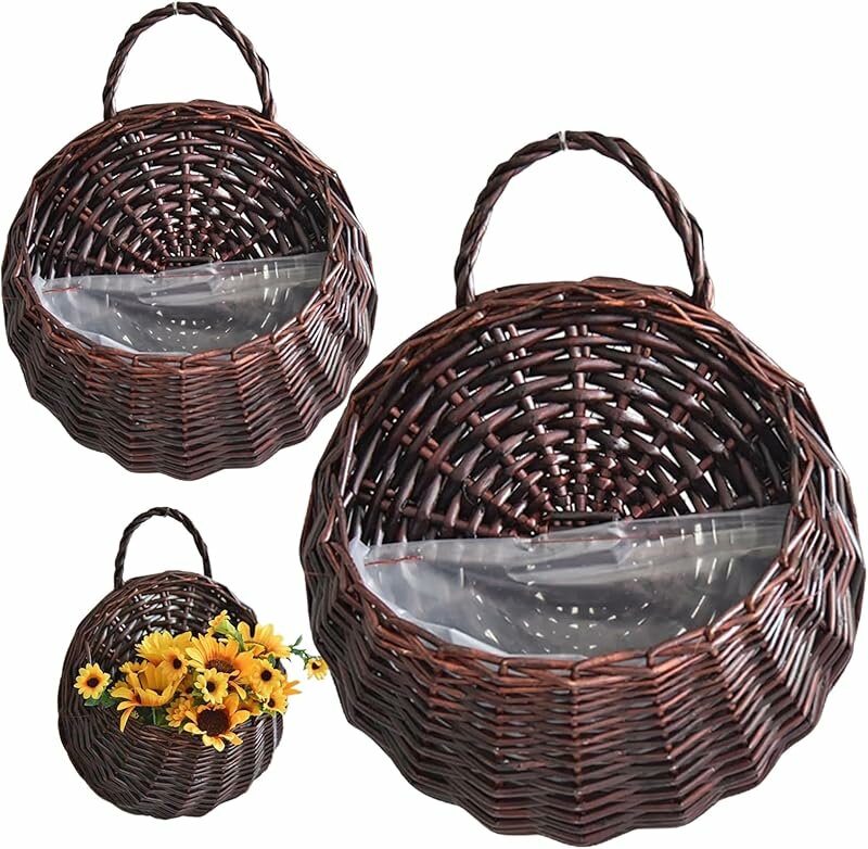 Ротанговые горшки, подвесные горшки 2 единицы