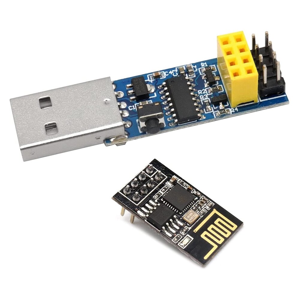 USB к ESP8266 Breakout CH340C ESP-01 ESP-01S Prog WiFi программатор загрузчик адаптер с схемой автоматической загрузки сброса.