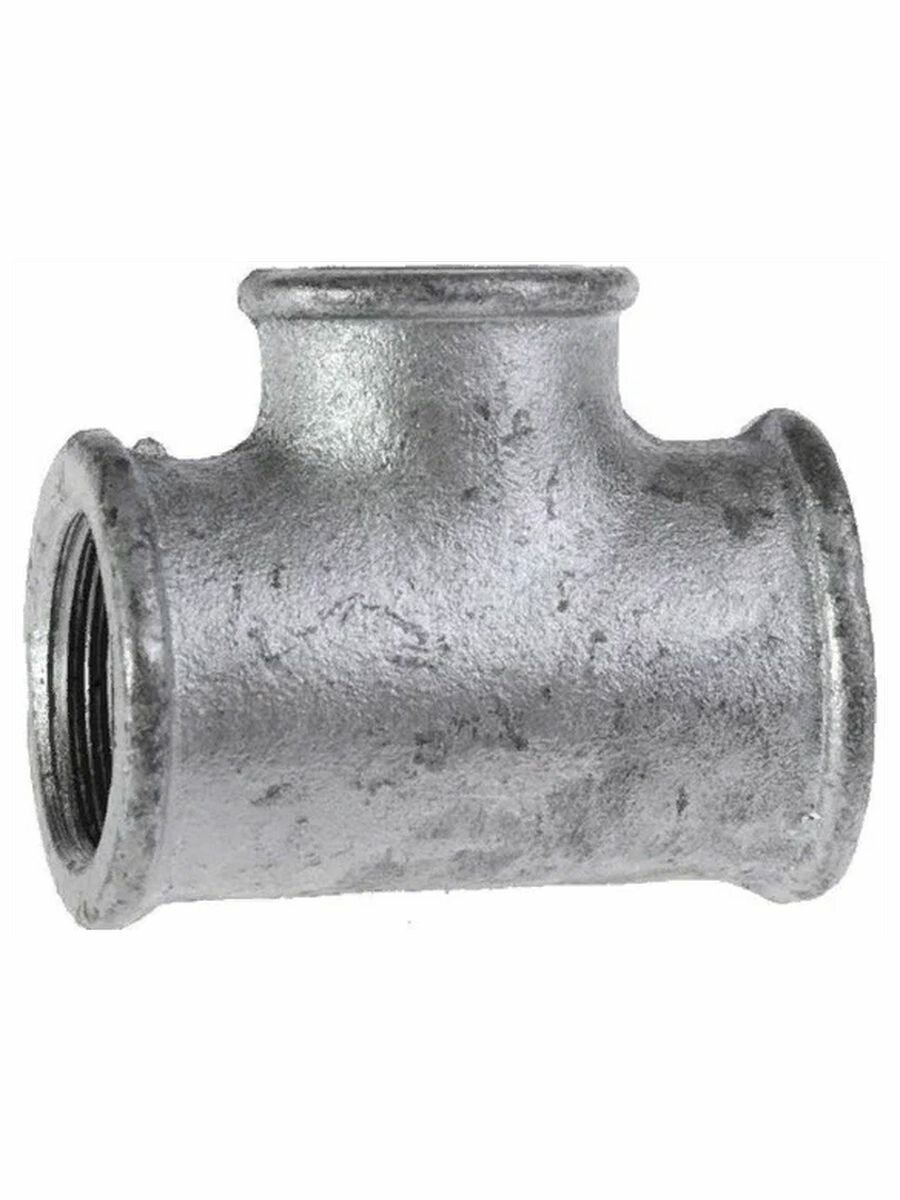 Тройник чугун оцинк. Ду25