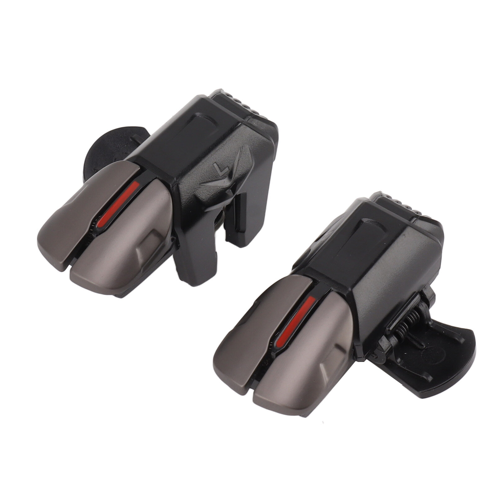 Мобильный игровой триггер с возможностью подключения 6 пальцев, игровой контроллер для телефонов, чувствительные мобильные триггеры, игровой триггер из сплава, черный