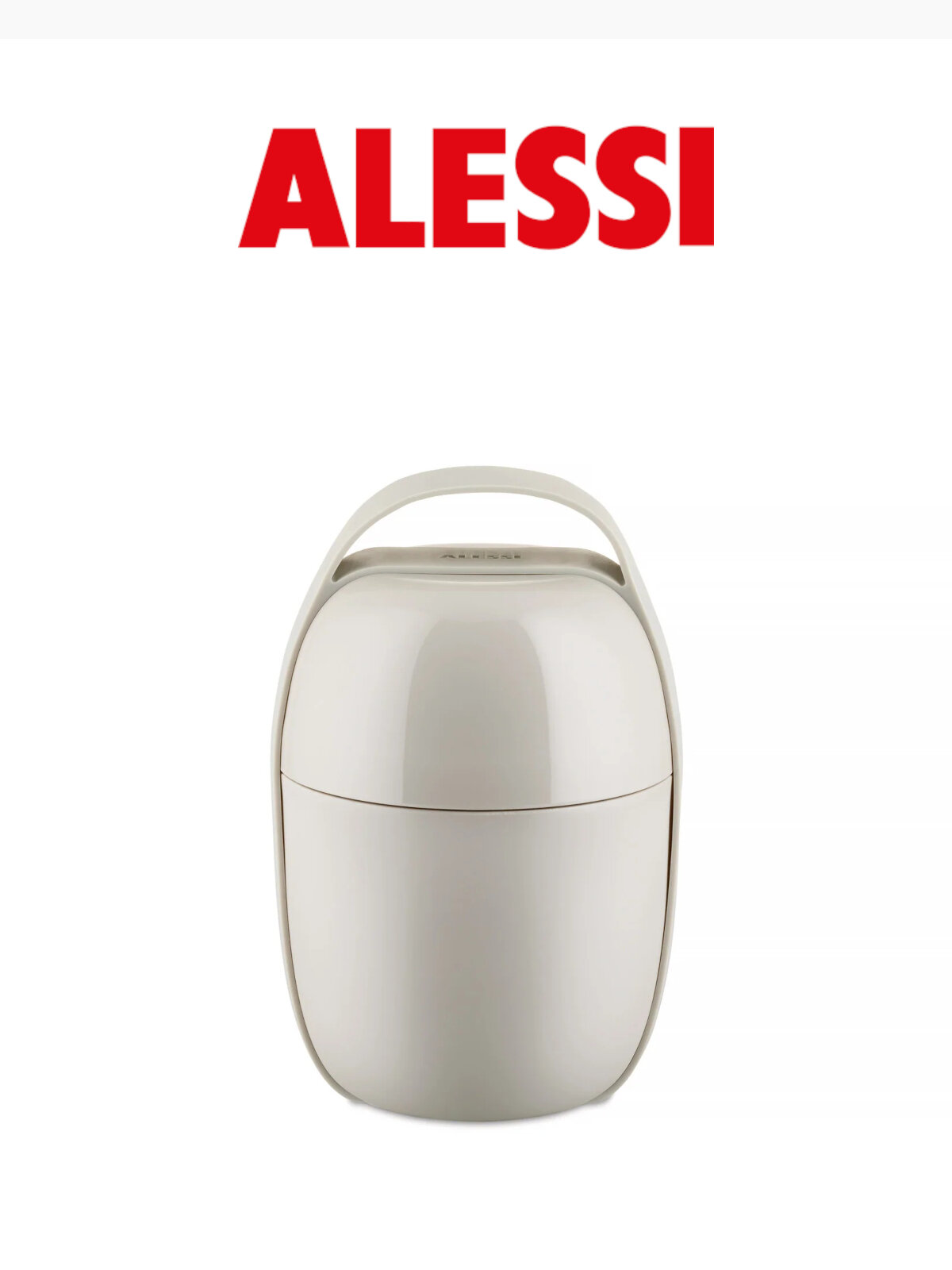 Ланч боксы для еды Alessi "Food à porter" SA03 G, 2 отсека, серый цвет