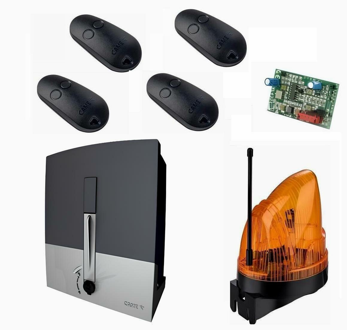 Автоматика для откатных ворот BXL04AGS KIT-LK2-T4, комплект: привод, радиоприемник, 4 пульта, лампа