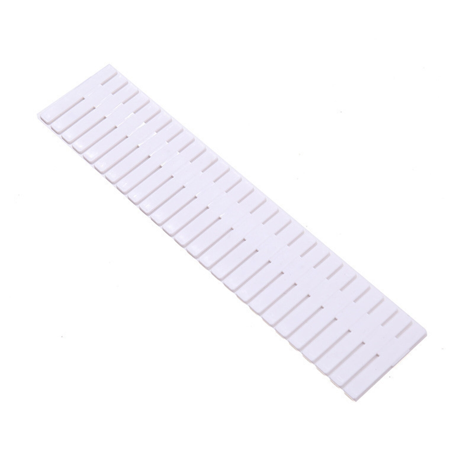 4pcs Divider Divider Organizer Пластиковые ящики для хранения дома регулируемый Clapboardwhite удлиненный 47x7cm
