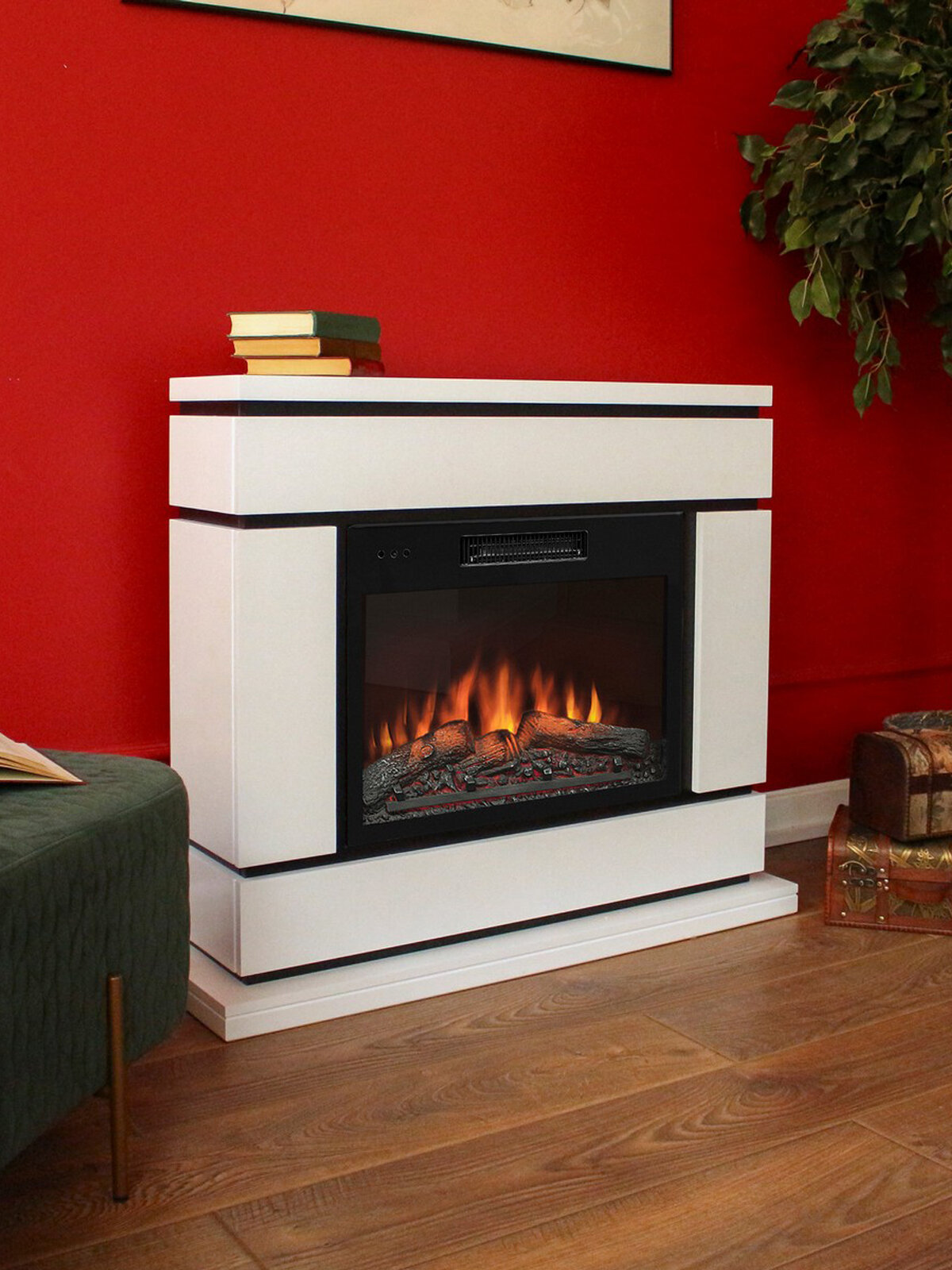 Камин электрический RealFlame Vega WT с очагом Magic 24 (электрокамин)