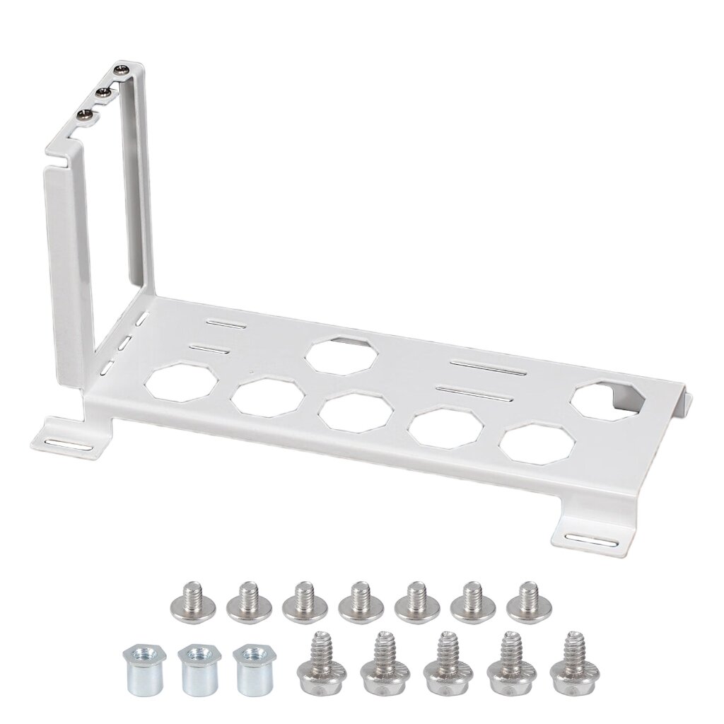 Вертикальный кронштейн для расположения вентилятора видеокарты-белый