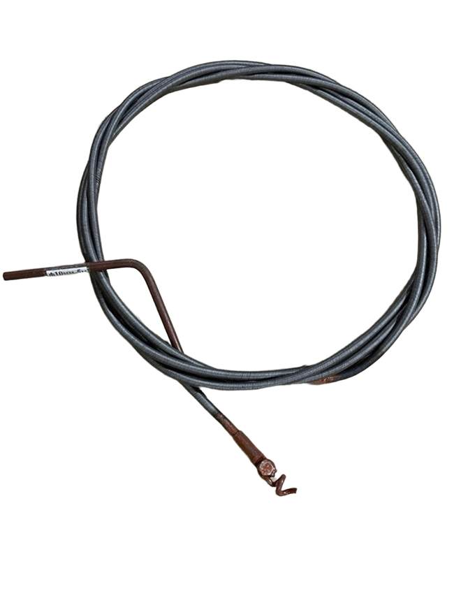 Трос сантехнический профессиональный валтрос (внутри сердечник) 8 мм 5 метров (с крючком)