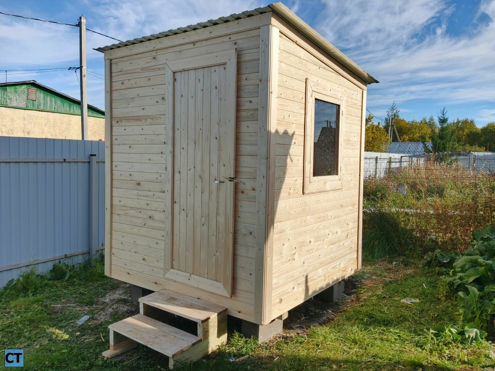 Бытовка Технология Строительства, деревянная, утепленная, 2x2 м