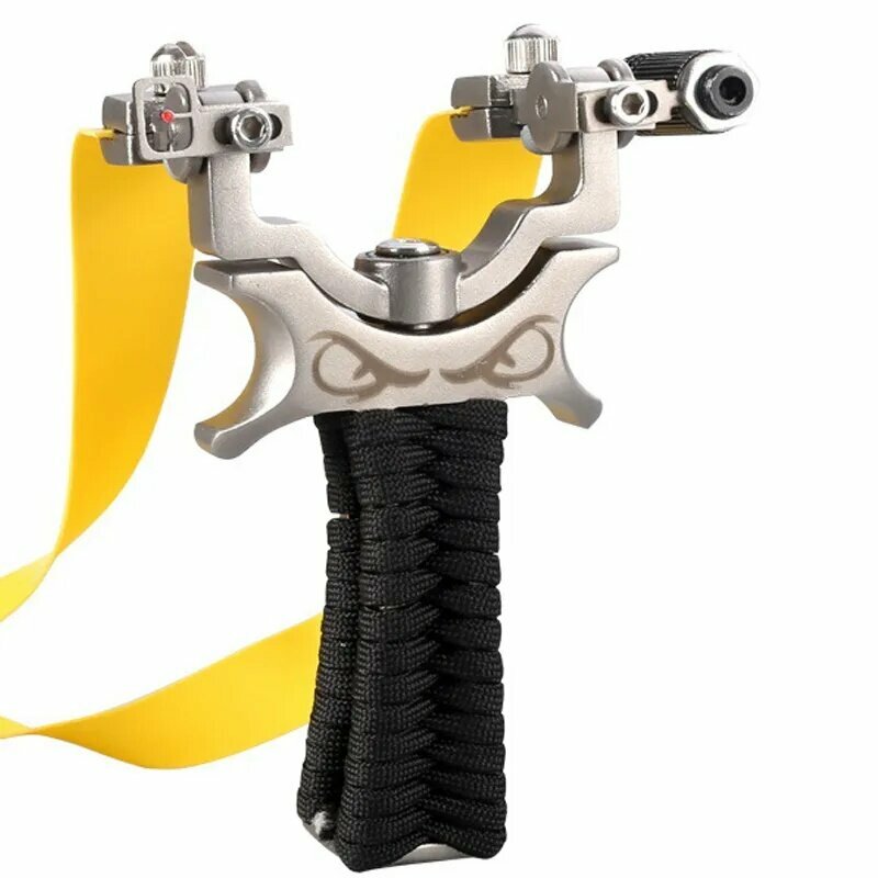 Прицельная лазерная рогатка TUA, вращающаяся на 360°, нержавеющая сталь, чёрная