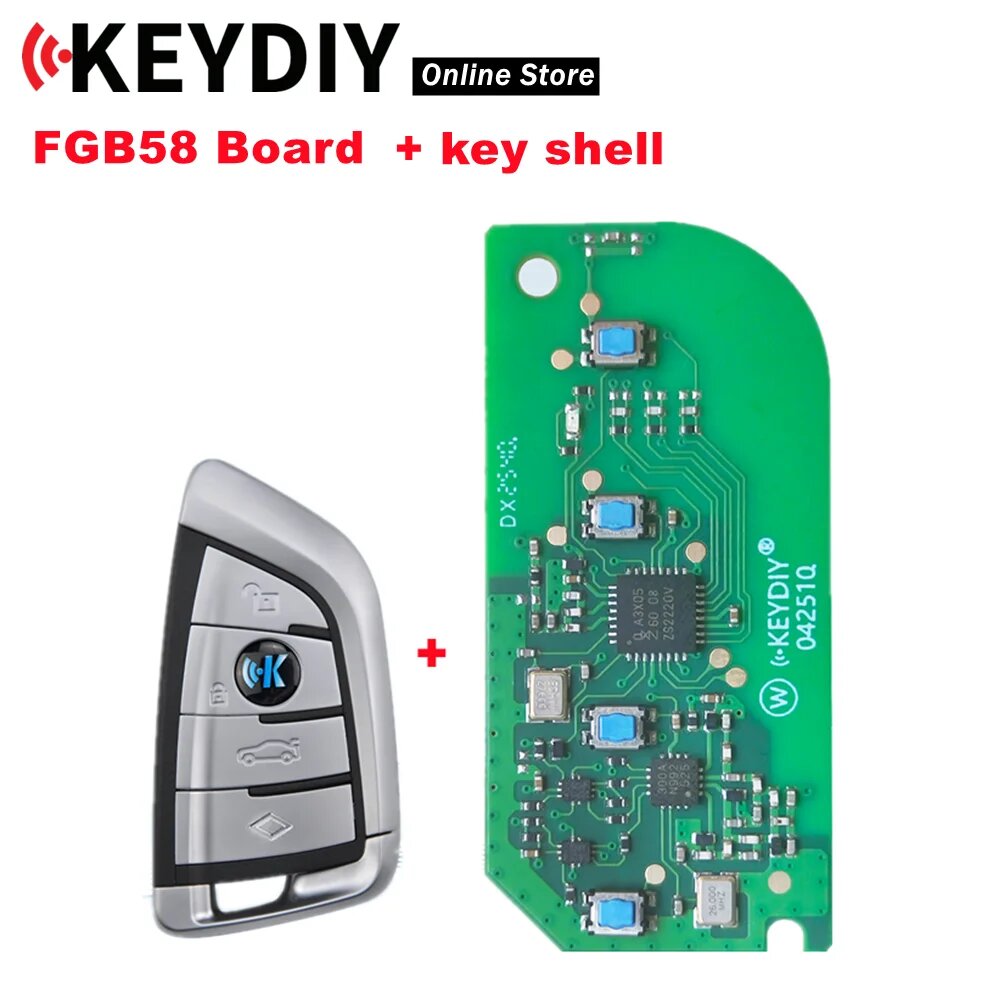 KEYDIY FGB58 плата + корпус для BMW FEM/BDC