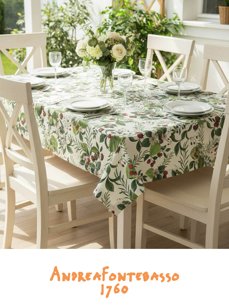 Скатерть Andrea Fontebasso Sweet Berry 140x240 см, прямоугольная