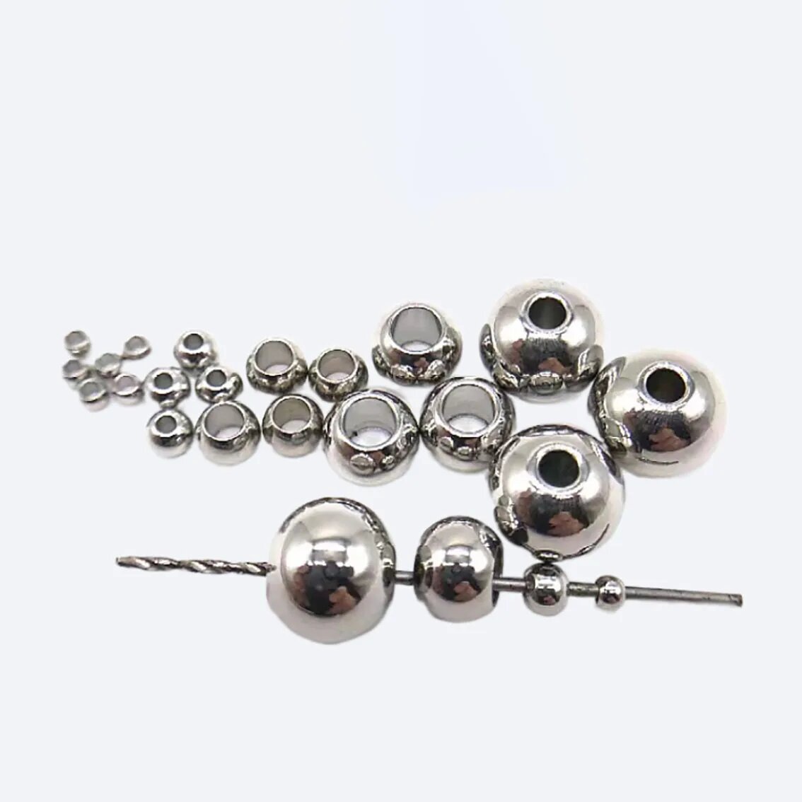 Стальные шары OD5mmxHole1.5mm, 10 шт.