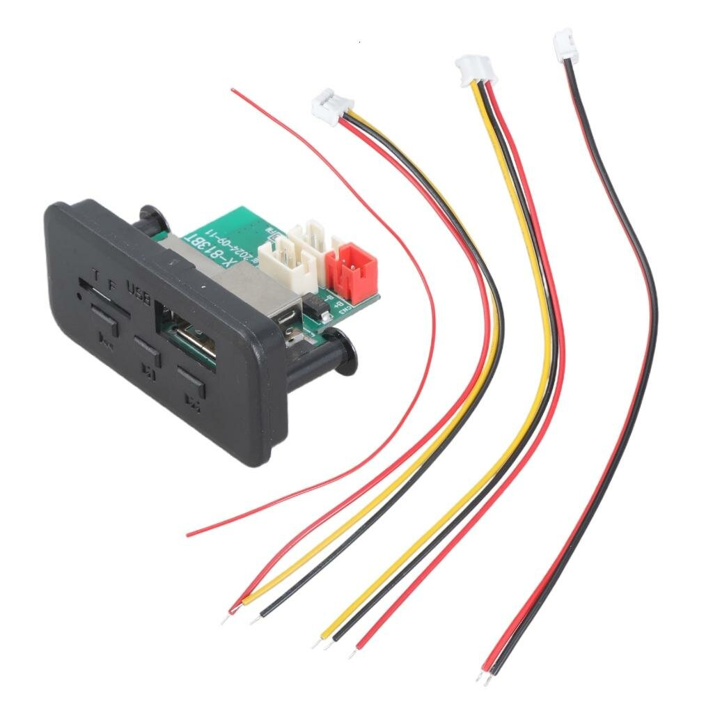 Модуль радио FM TF USB 3,5 мм Aux Board для автомобиля до 32 ГБ частоты FM 87,5-107,5 МГц, Черный