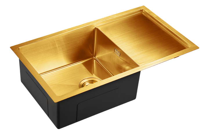 Мойка кухонная Emar PVD EMB-124 PVD Nano Golden
