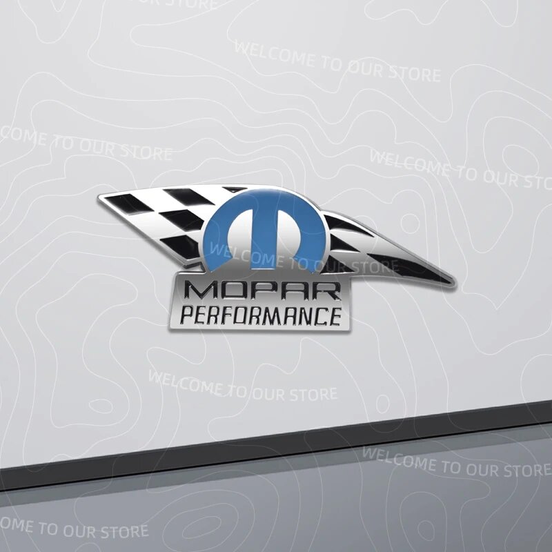 Цинковый сплав для Mopar Performance Logo 1500 Ram, зарядное устройство Cherokee, багажник автомобиля, 3D металлическая эмблема, значок на заднем кузове, наклейка, аксессуары