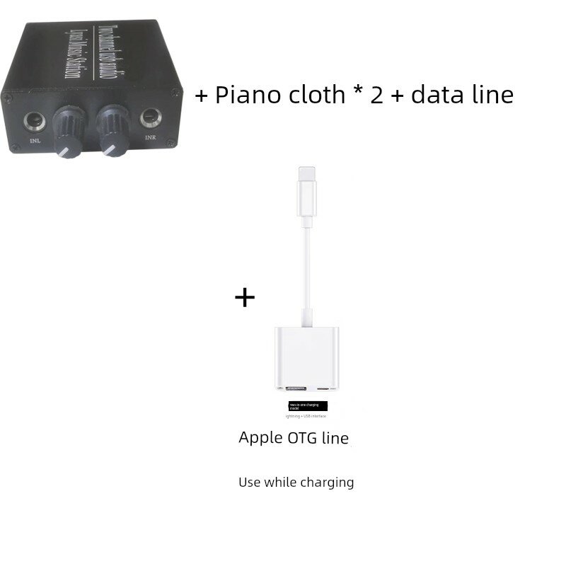 Аудиоинтерфейс с OTG-адаптером для iPhone, USB-C к Lightning, мобильное решение для музыкантов