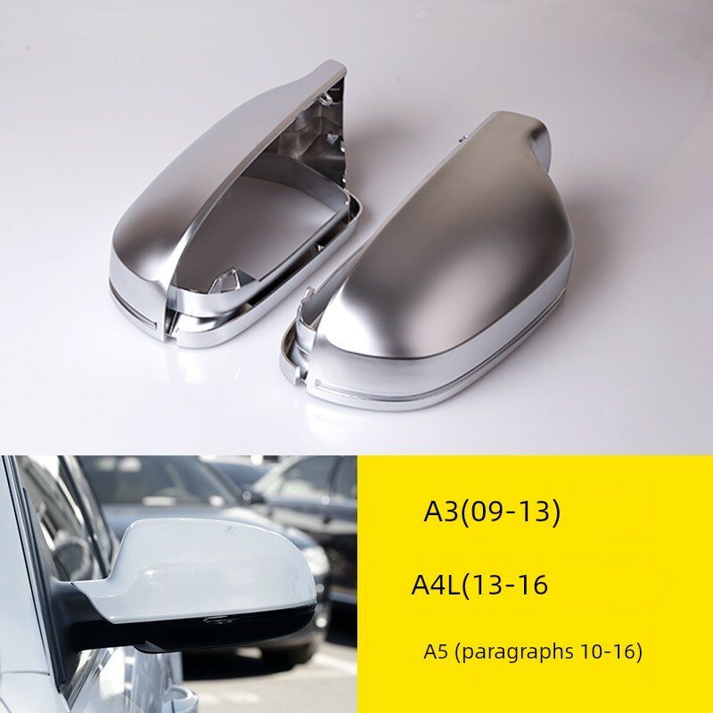Пара серебристых зеркальных корпусов для Audi A4L 2013-2016 гг. подлинные детали