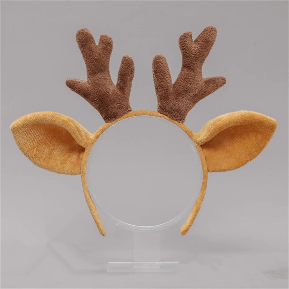 Ободок для волос с рогами оленя Brown