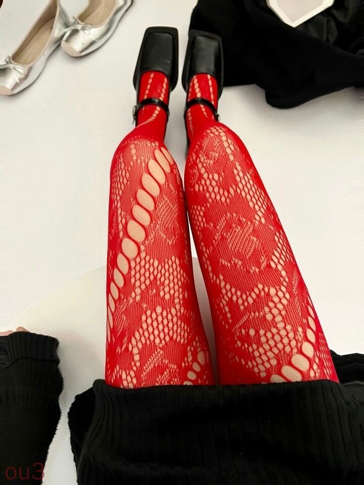 Mystic Midnight Красные Колготки Женские