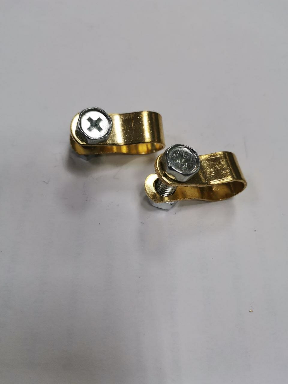 Клемма для АКБ из латуни, для мототехники, универсальная, пара (2 шт.)