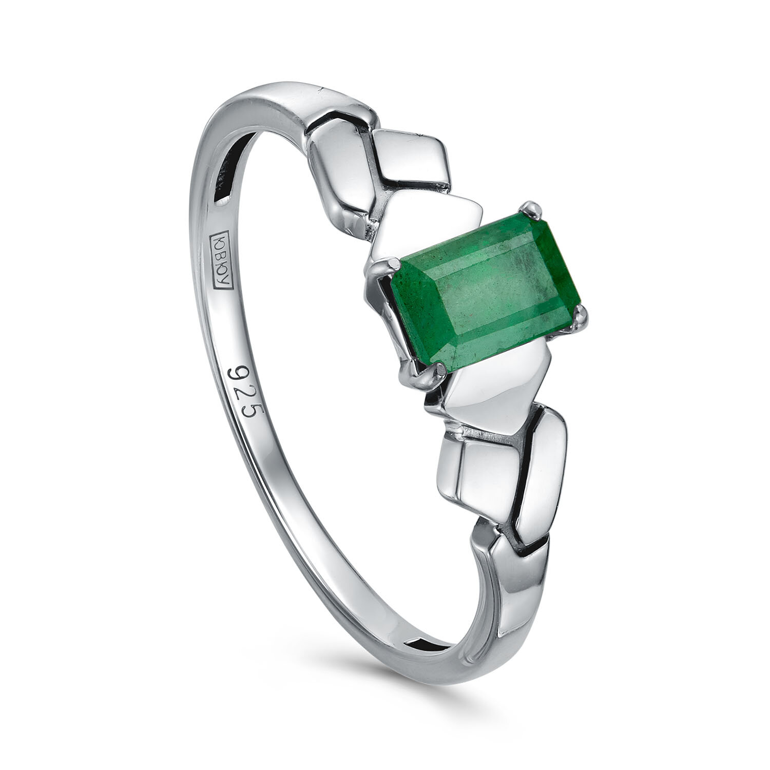 Кольцо тонкое, серебро, 925 проба