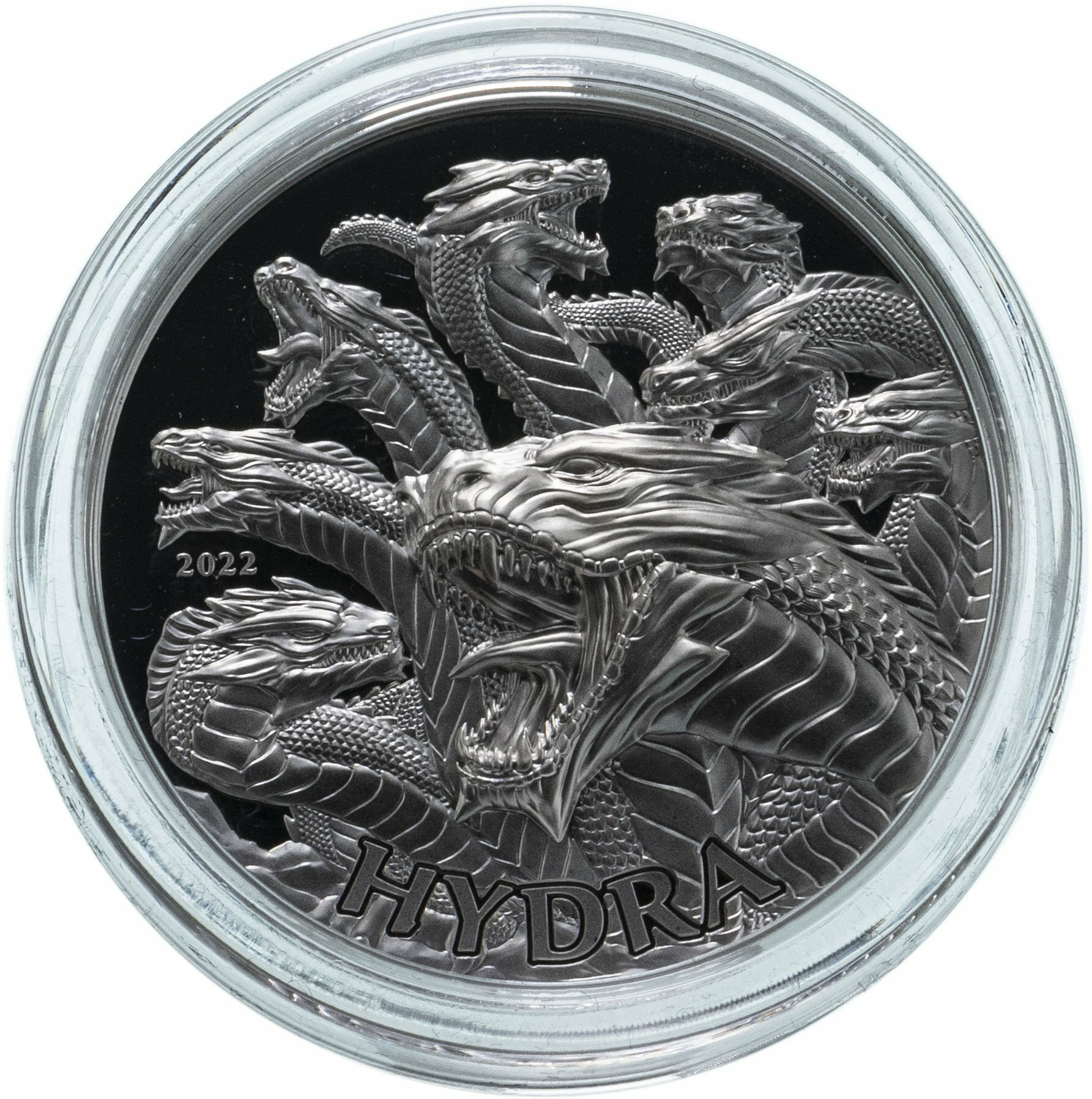 Танзания 1000 шиллингов 2022 Proof "Гидра" в футляре с сертификатом, Серебро 999