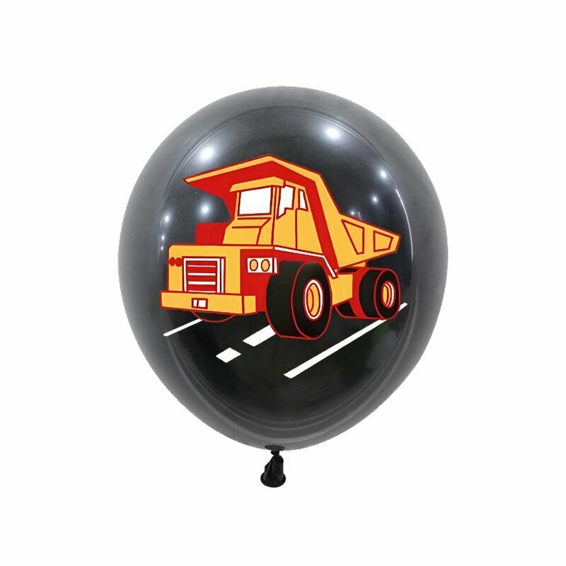 SG 12inch Мультяшный экскаватор, строительная техника, утолщенный воздушный шар для дня рождения, шар с узором экскаватора для мальчика