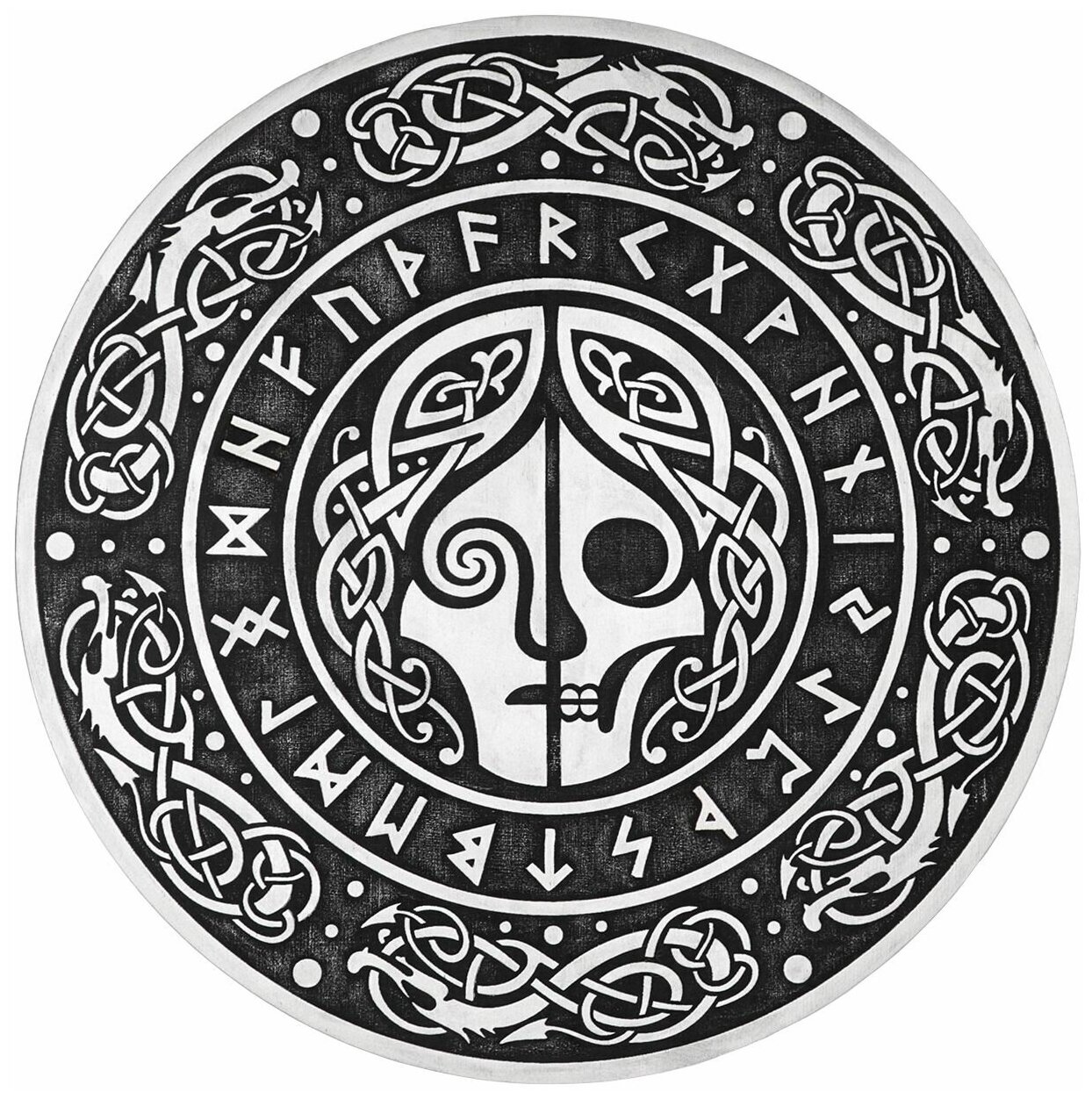 Алтарь для ритуалов (рунический круг) SILVARIE "Хель", 24 см