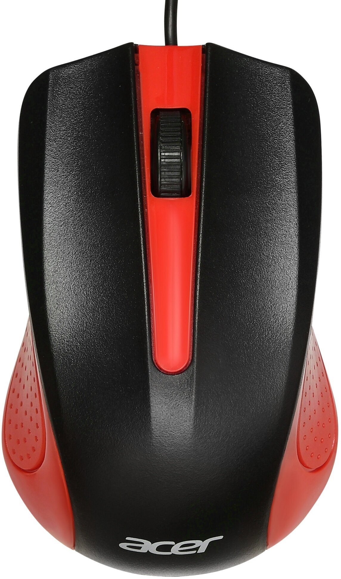 Мышь проводная Acer компьютерная OMW012 черный/красный