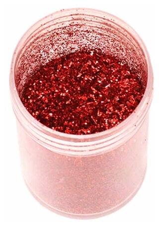 Глиттер красный в тубе с дозатором для рукоделия и макияжа 12 грамм