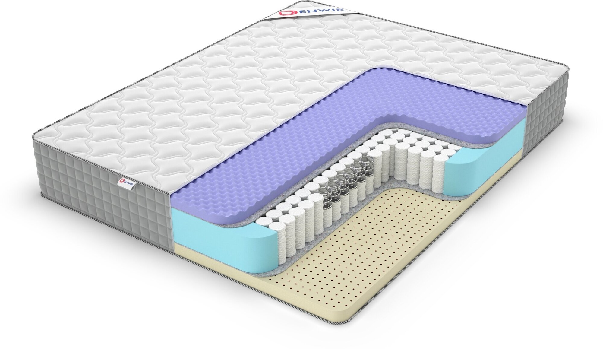 Матрас Denwir Extra Five Soft TFK 75х190 высота 27 см анатомический мягкий латексный Независимые пружины