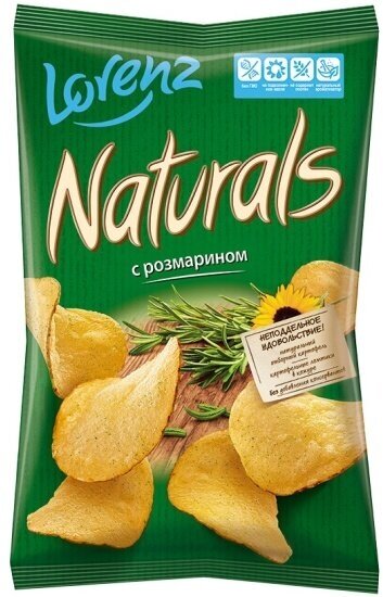 Картофельные чипсы Lorenz “Naturals” с розмарином 100 г