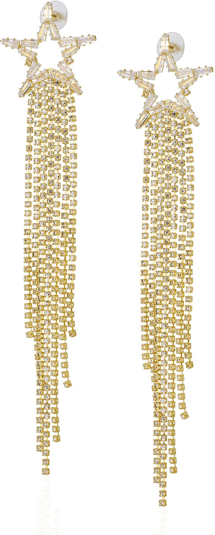 Серьги с подвесками, кристалл