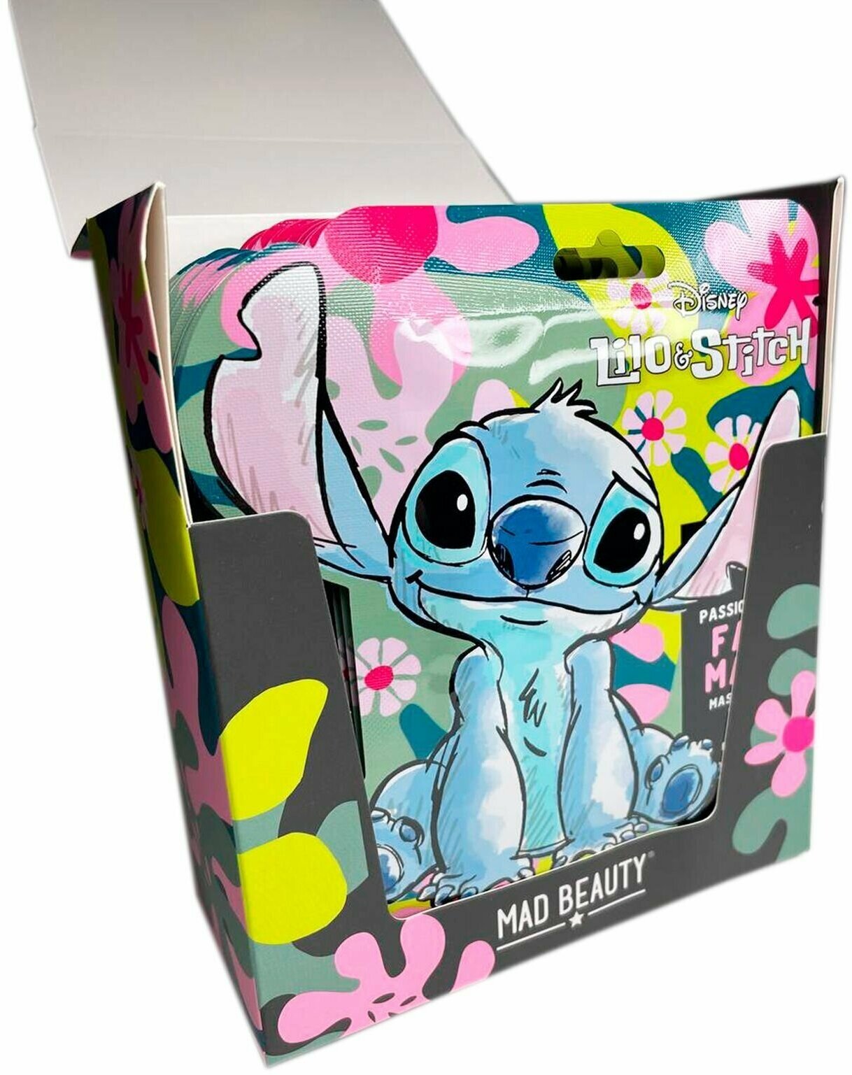 Увлажняющая маска для лица с экстрактом маракуйи Lilo&Stitch 12 шт