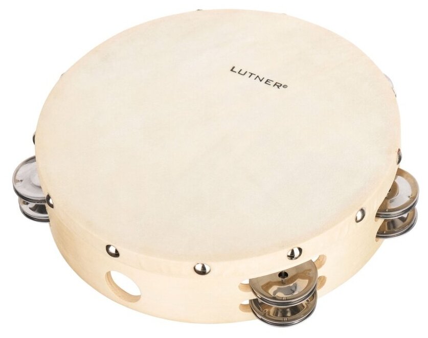 FLT-TH8-12 Тамбурин с кожей с 12 бубенцами Fleet