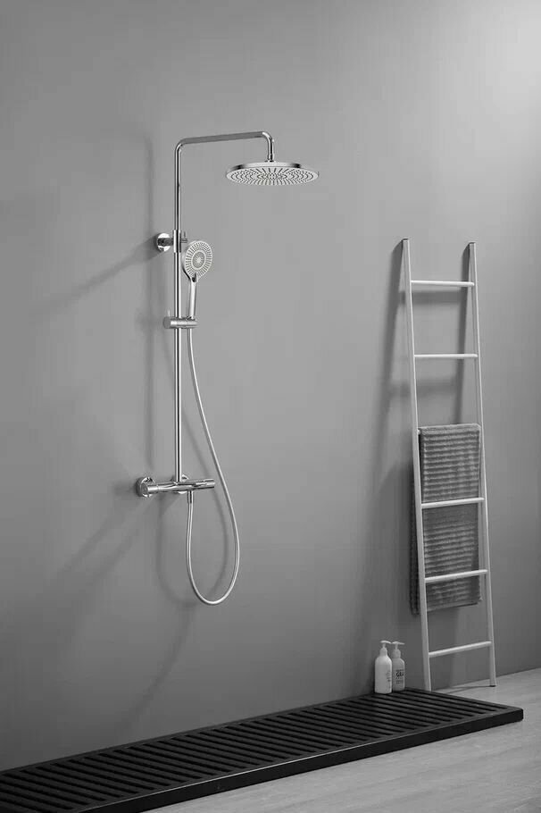 Душевая система с термостатом KAISER Serio 05382, цвет хром
