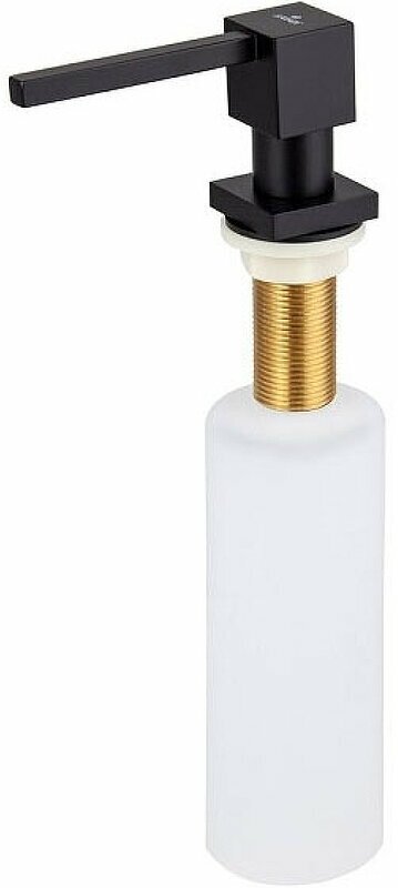 Диспенсер для мыла механический дозатор KAISER для моющих средств встраиваемый в мойку цвет черный матовый 3029